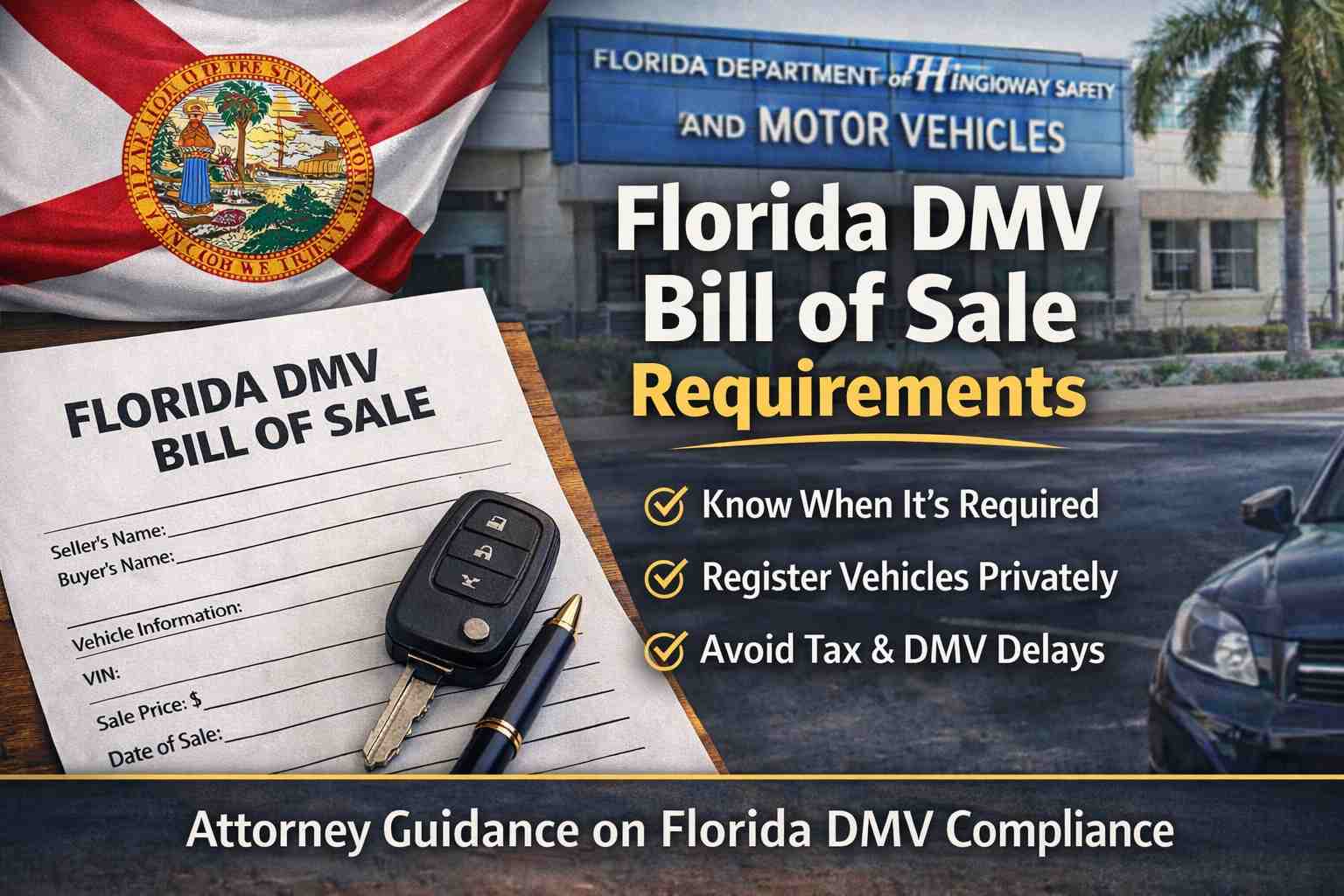 Florida DMV Bill of Sale Requirements in 2026 - Bill of Sale Florida ...